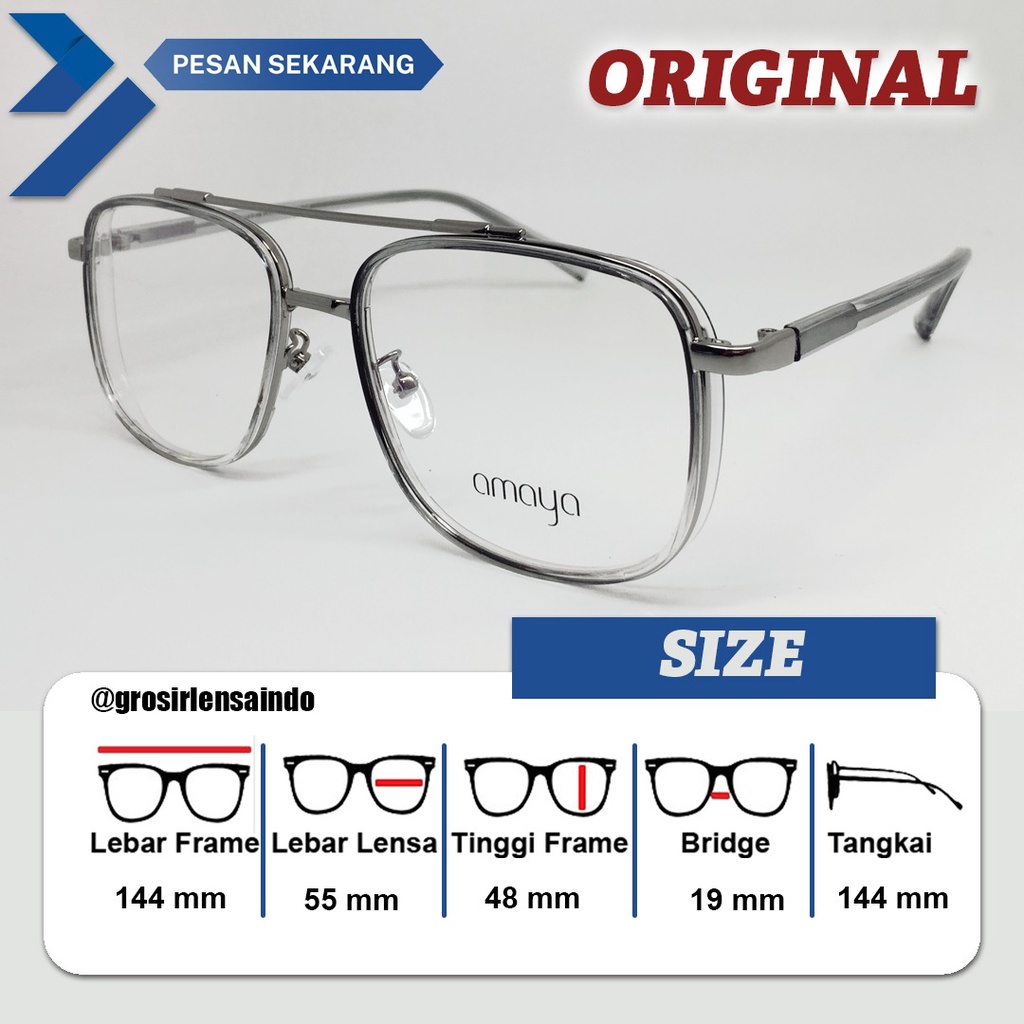 Jual FRAME KACAMATA ORIGINAL AMAYA MODEL AVIATOR | Shopee Indonesia