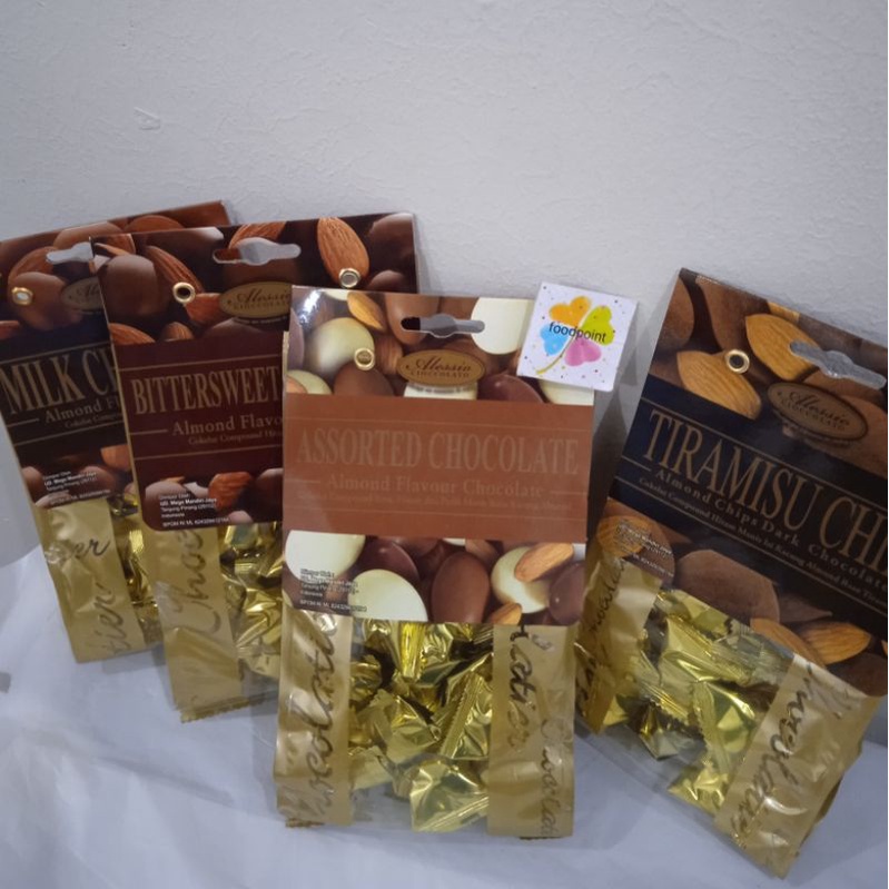 Jual Coklat 150gr Alessio Almond Flavour Chocolate Impor Malaysia ...