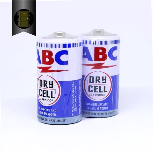 Jual Baterai ABC Besar R20 Tipe D Batre Biru | Shopee Indonesia