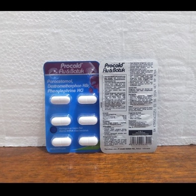 Jual Procold Flu & Batuk Strip Isi 6 tablet | Shopee Indonesia