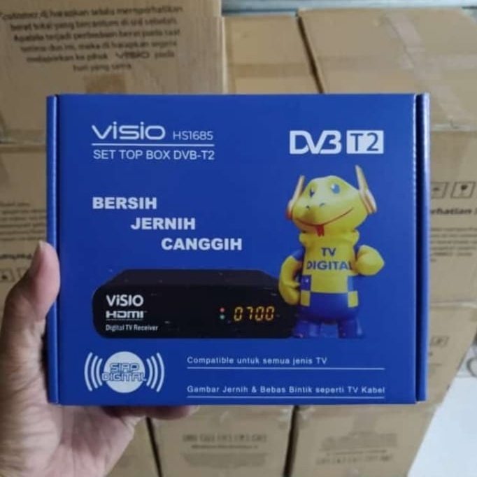 Jual Set top box DVB T2 VISIO HDMI garansi resmi visio 1 tahun | Shopee ...