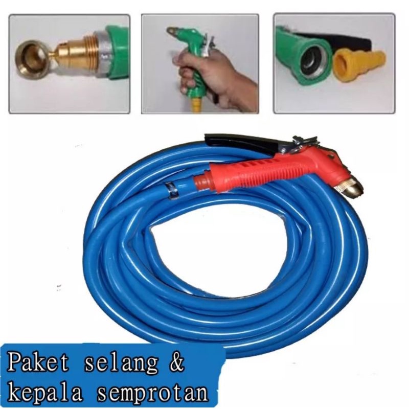Jual Paket Alat Semprotan Cuci Motor Cuci Mobil Selang Air Diameter 5/8 ...