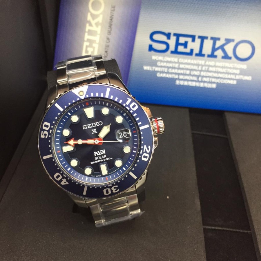 Jual Seiko Prospex Padi SNE549P1 Solar Divers Blue Dial Garansi 1th ...