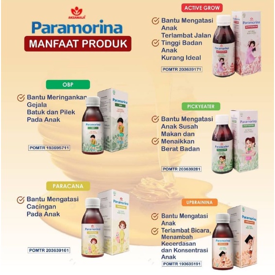Jual Madu Anak PARAMORINA 100 ml 5 varian Activegrow Paracana ...