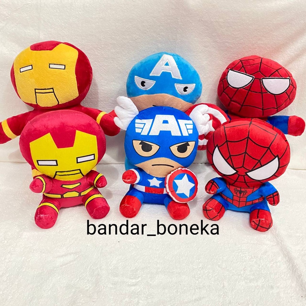 Jual Boneka Superhero BatMan SpiderMan Hulk IronMan CaptainAmerica ...