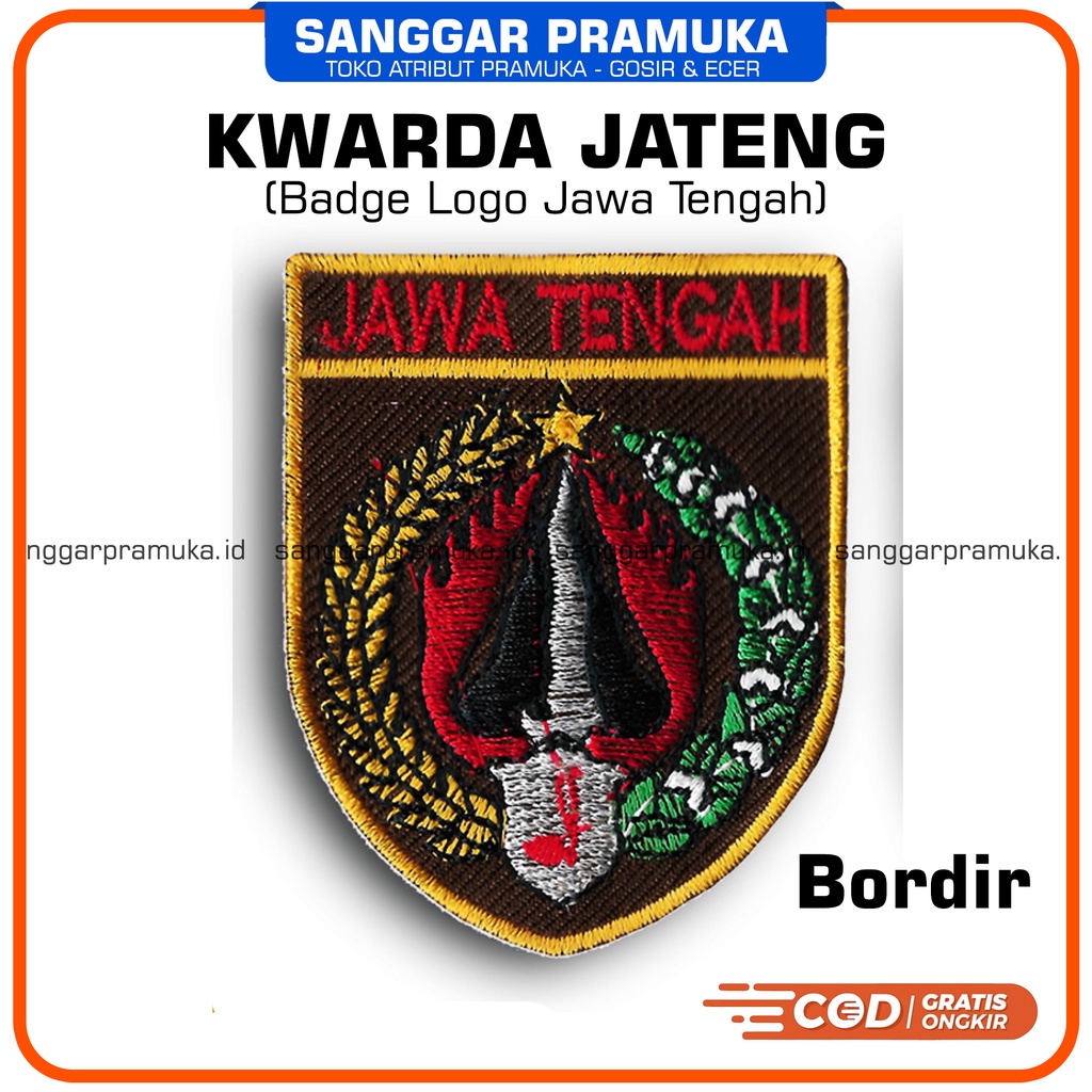 Jual Provinsi Jawa Tengah / Logo Jateng / Badge Kwarda Jawa Tengah ...