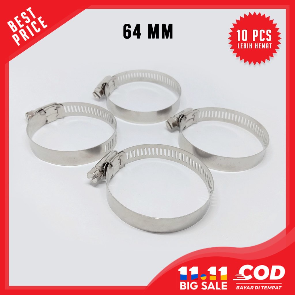 Jual Klem Selang Plat Hose Clamp ukuran 2,5 Jual Klem Selang Plat Hose Clamp ukuran 2,5