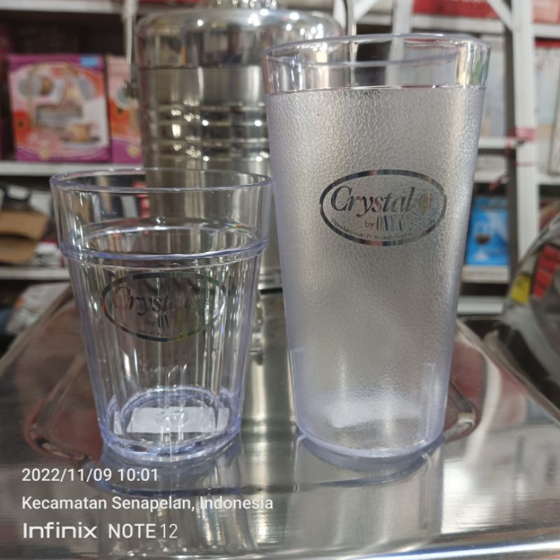 Jual Gelas Minum Plastik 300 ML & 500 ML Harga Grosir ONYX | Gelas Food ...