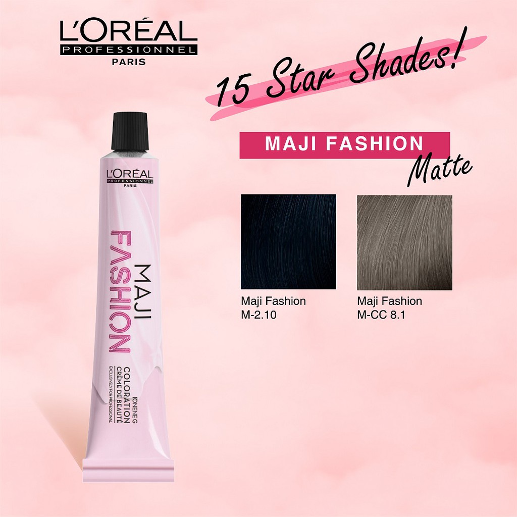 Jual Dio LOREAL MAJI FASHION MATTE 50ML | HAIR COLOR | PEWARNA RAMBUT | CAT RAMBUT | MAJIFASHION ...