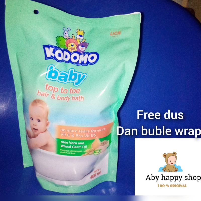 Jual kodomo baby top to toe hair and body bath Refill 450 ml | Shopee Indonesia