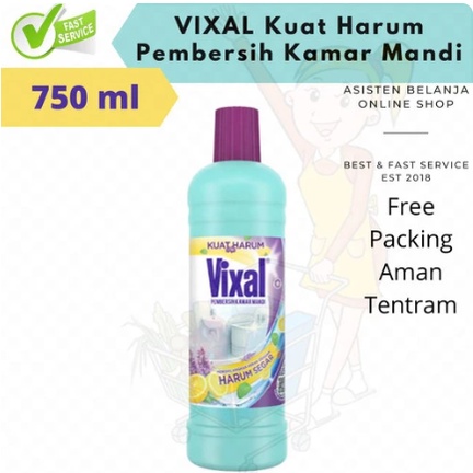 Jual VIXAL Pembersih Porselen Keramik Toilet Kuat Harum (Biru Muda ...