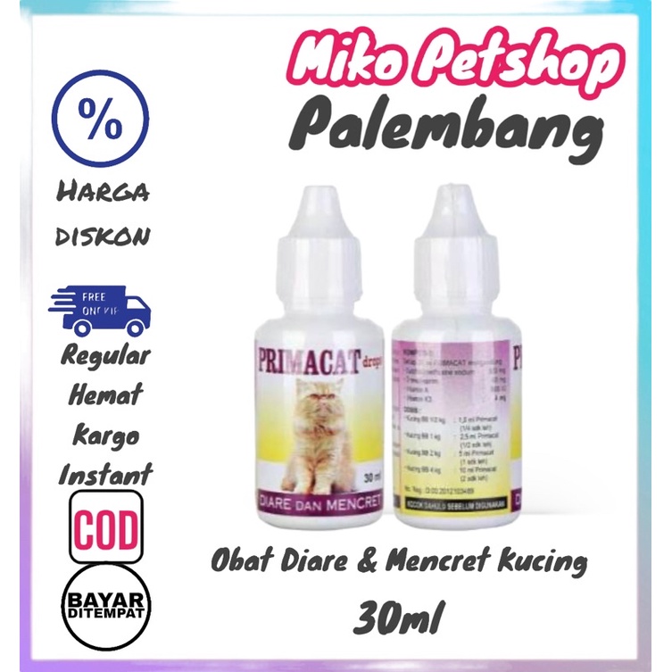 Jual PRIMACAT DROP 30ml Obat Diare dan Mencret kucing | Shopee Indonesia