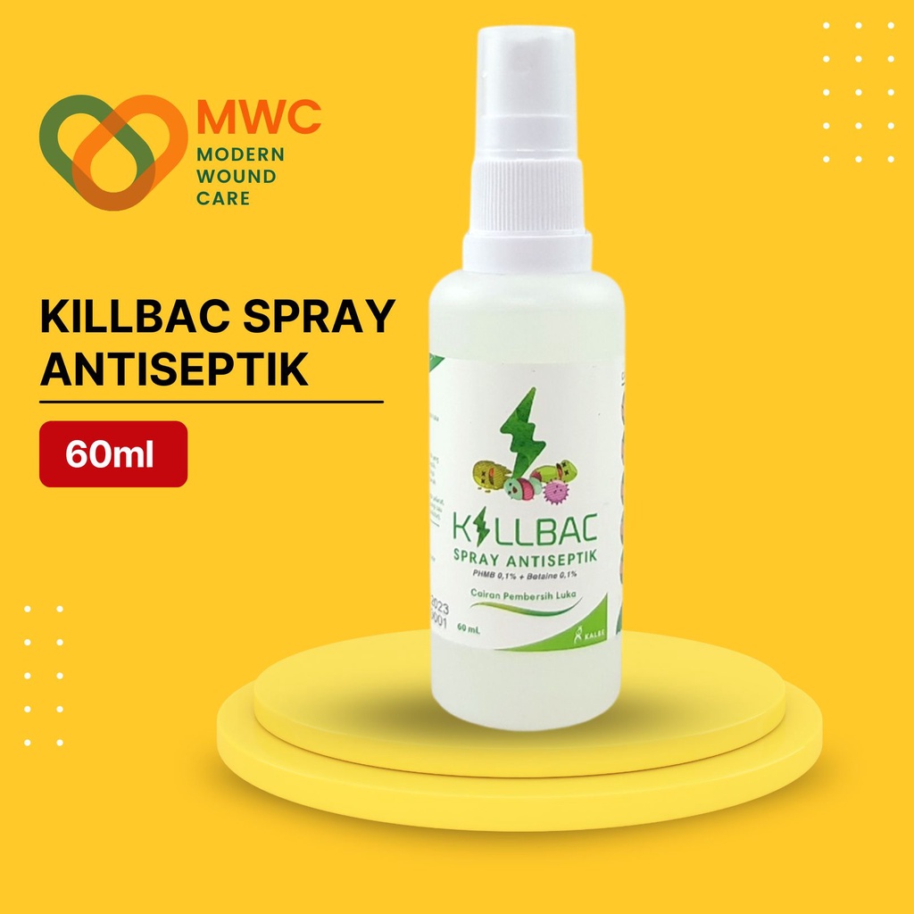 Jual KILLBAC KALBE Spray Antiseptik Luka 60 ML Killbac Wound Irrigation ...