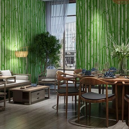 Jual Wallpaper Sticker Dinding Bambu Hijau Terbaru Kekinian Mewah Elegan Premium Dekorasi Rumah ...