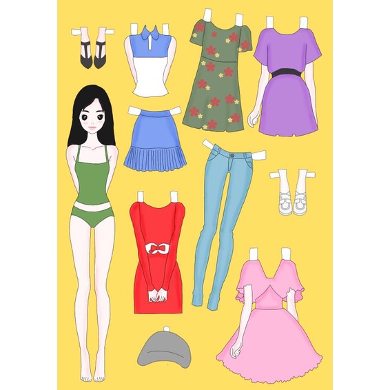 Jual KIYOWO BP BPAN//BEPEAN//MAINAN ORANG ORANGAN//PAPER DOLL//MAINAN ...