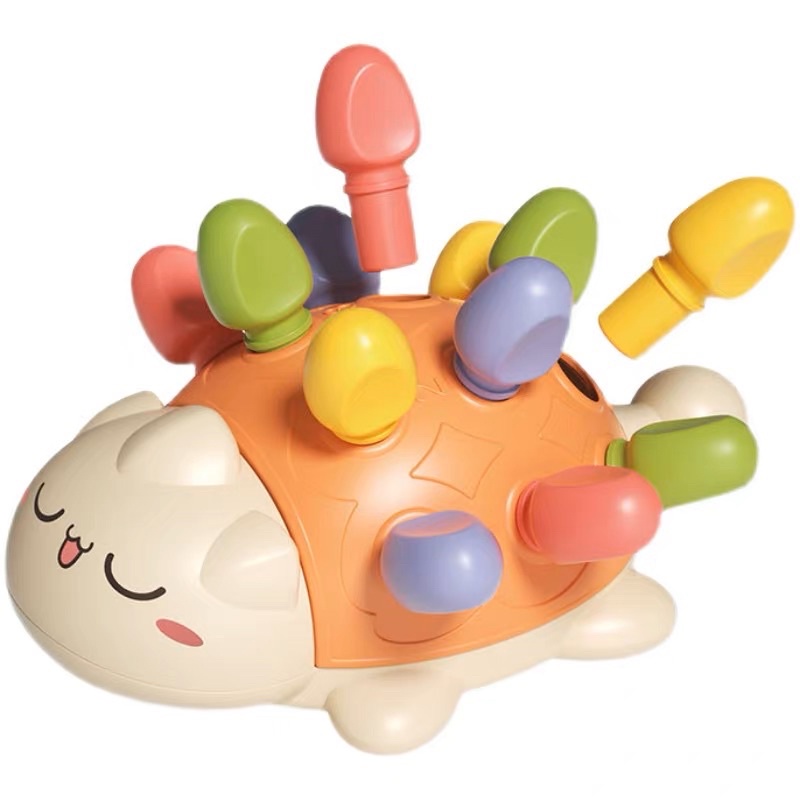 Jual hedgehog match puzzle plug in baby motoric toy mainan motorik ...