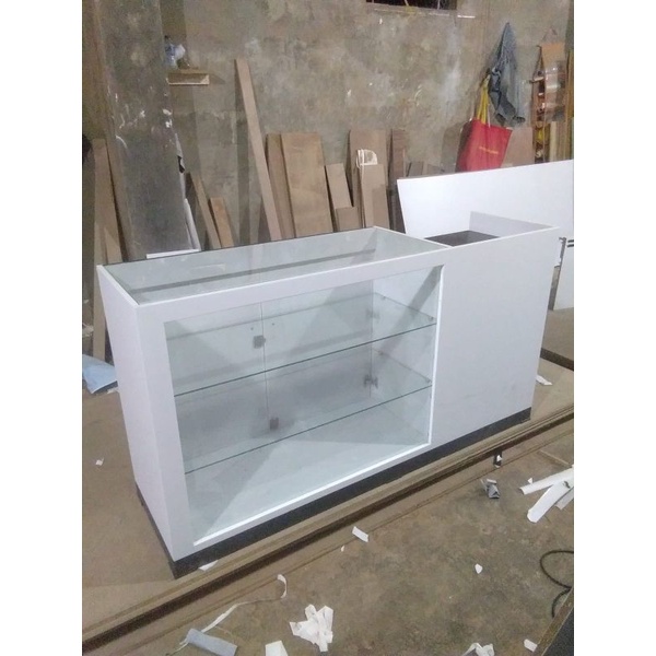 Jual MEJA KASIR SIZE BESAR P150/meja laundry / MEJA RESEPSIONIS / MEJA ...
