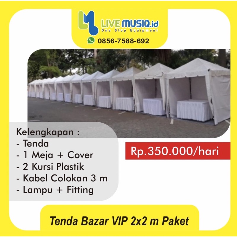 Jual Sewa Rental tenda Bazar 2x2 VIP Paket Jakarta tenda sarnafil tenda ...