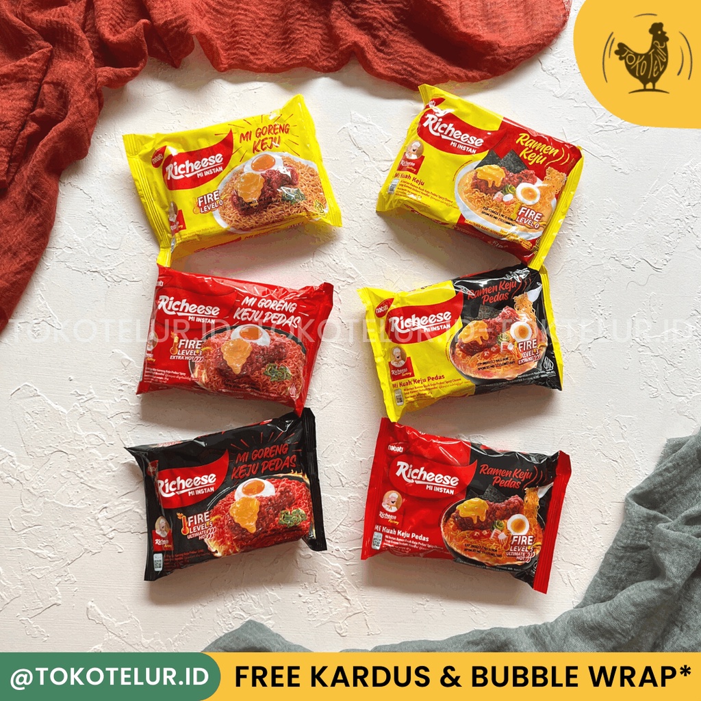 Jual Richeese Nabati - Mie Instan | Mie Keju Pedas Fire (Goreng dan ...