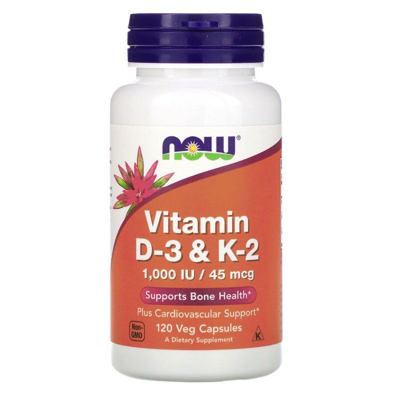 Jual Vitamin d3 & K-2 NOW Foods tulang imun (120caps) | Shopee Indonesia