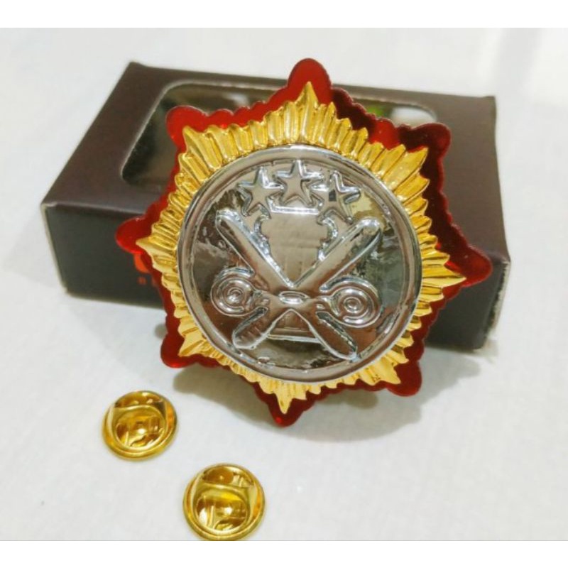 Jual pin brivet RODA SABRAHA pdh polisi lis mika merah perlengkapan ...
