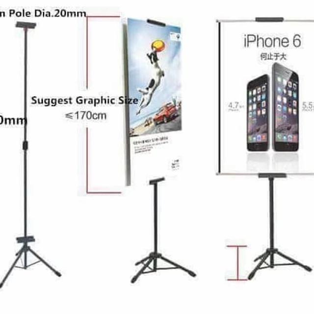 Jual Tripod Banner 2 sisi Standing Display , Stand Tripod Foto Frame - 2 sisi | Shopee Indonesia