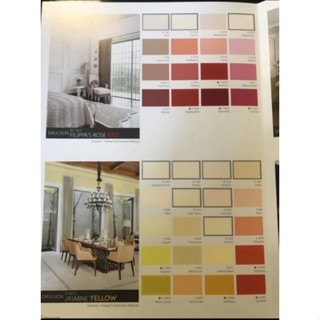 Jual Katalog Kartu Warna Mowilex Emulsion cat tembok interior | Shopee ...