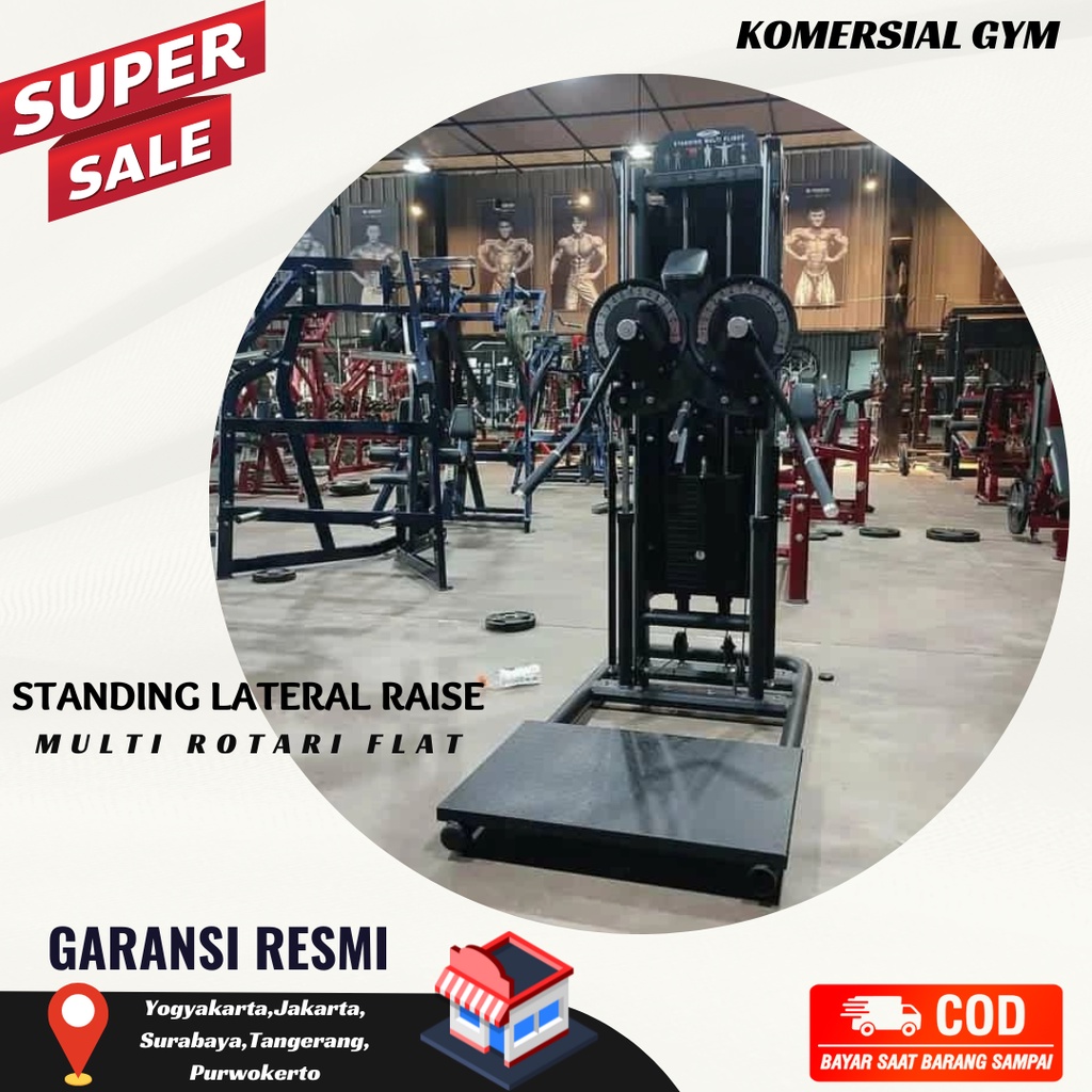 Jual Alat gym komersial Standing Lateral Raise Multi Rotary Machine ...