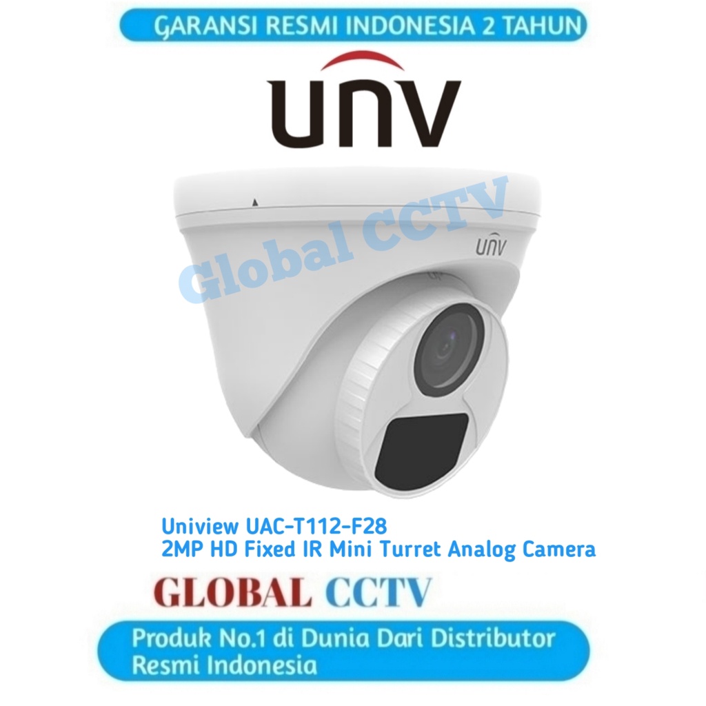 Jual CAMERA UNV CCTV 2MP INDOOR UAC-T112-F28 UNIVIEW NIGHT VISION ...
