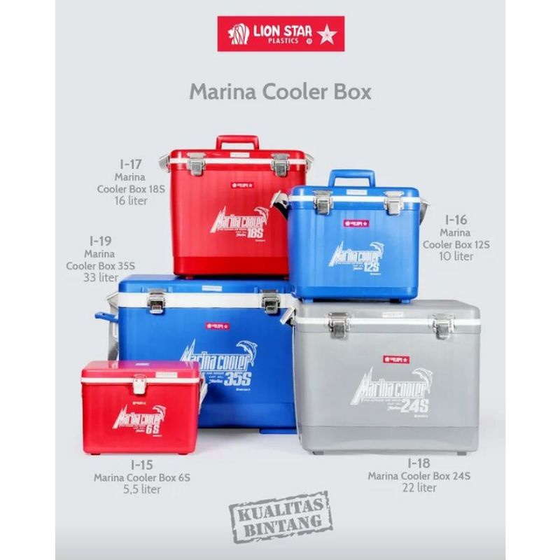 Jual Lion Star Marina Cooler Box 12s - 10 Liter / Box Pendingin / Box ...