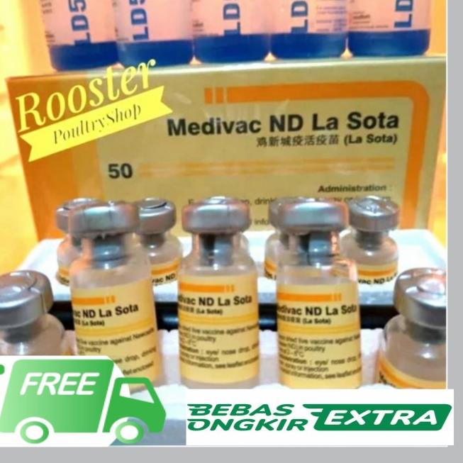 Jual Vaksinasi Vaksin Ayam ND LASOTA 1Dus isi 10 Botol Dosis 50 Ekor ...