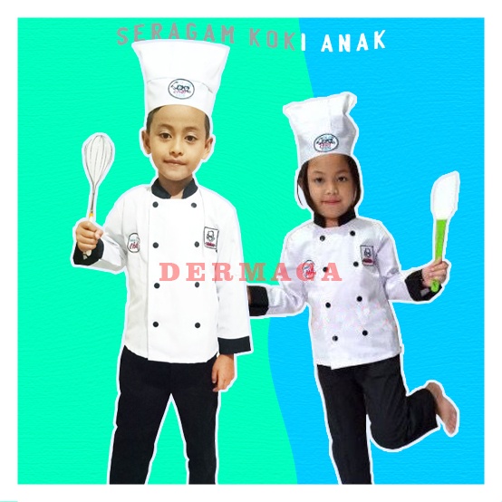 Jual Seragam Koki Anak Baju Koki Anak Seragam Anak Seragam Koki ...