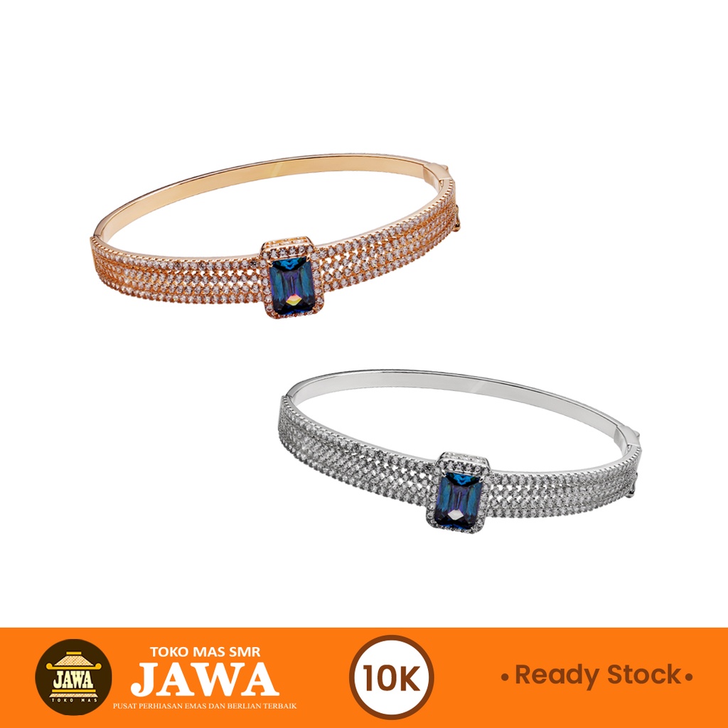 Jual Gelang Bangle Emas Royal Blue Kadar 10K Toko Mas Jawa | Shopee ...