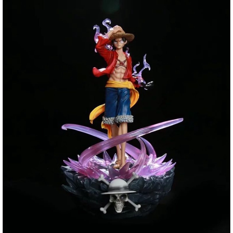 Jual Action Figure GK Luffy super effect gede lampu LED action figure ...