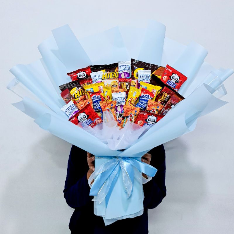 Jual Snack Bouquet Large/ buket wisuda hadiah / buket bunga / Bouquet ...