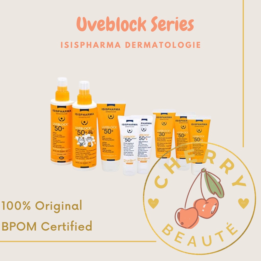 Jual ISISPHARMA Uveblock UVE Sunblock SPF50+ Cream Fluid Light Tinted ...