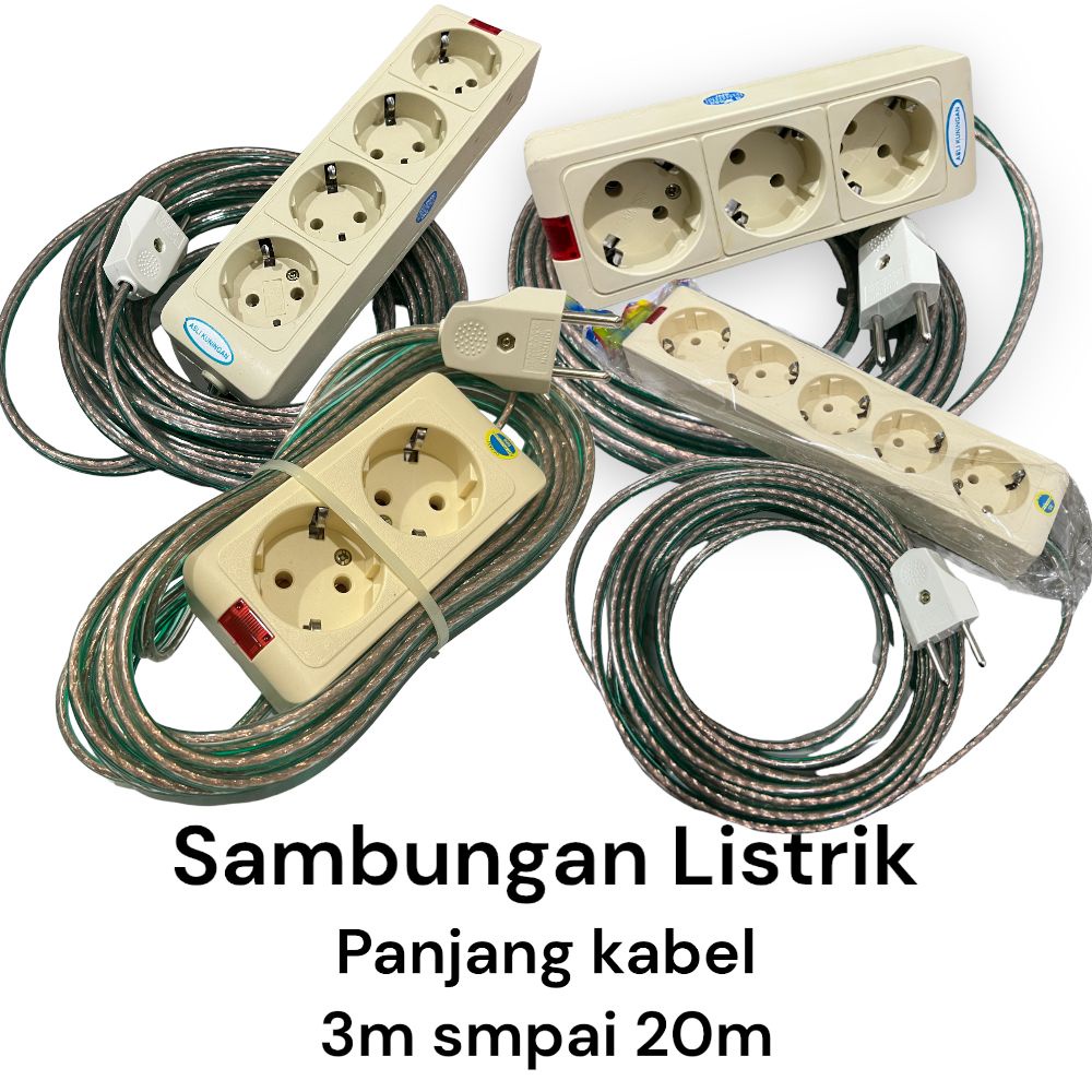 Jual STOP KONTAK RAKITAN / KABEL ROL TRANSPARAN / KABEL SAMBUNGAN ...