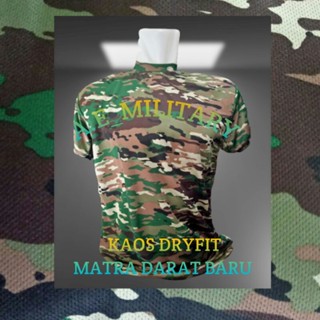 Jual kaos loreng baru bahan dryfit premium,loreng Matra darat TNI AD | Shopee Indonesia