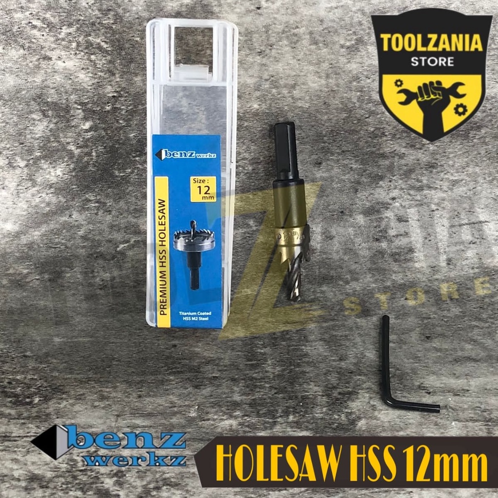 Jual Mata bor plong besi tipis, kayu benz werkz mata bor holesaw HSS ...