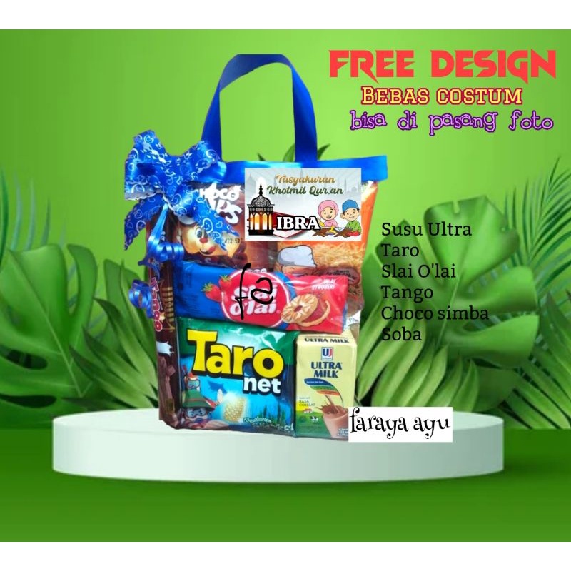 Jual paket snack ultah / bingkisan snack ultah / parsel ultah anak ...