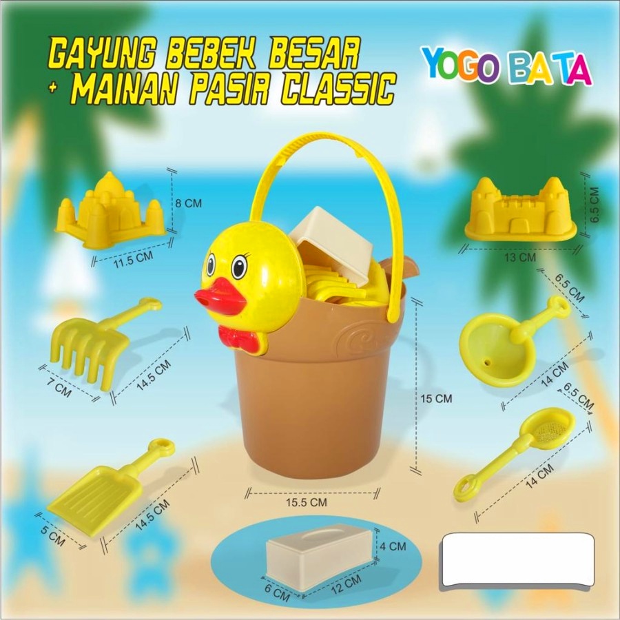Jual Mainan Anak Ember Main Pasir Gayung dan Cetakan Ukuran Besar ...