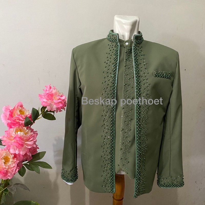 Jual Beskap pengantin premium / basofi pengantin sunda / beskap muslim ...