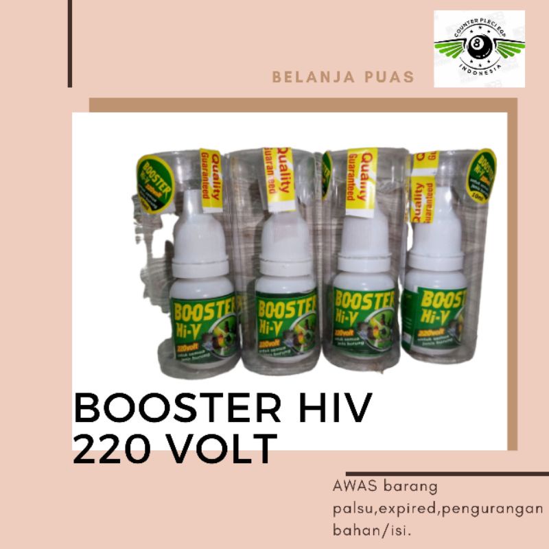 Jual BOOSTER HIV BOOSTER HI-V 220 VOLT BOSTER HIV MULTIVITAMIN PLECI ...