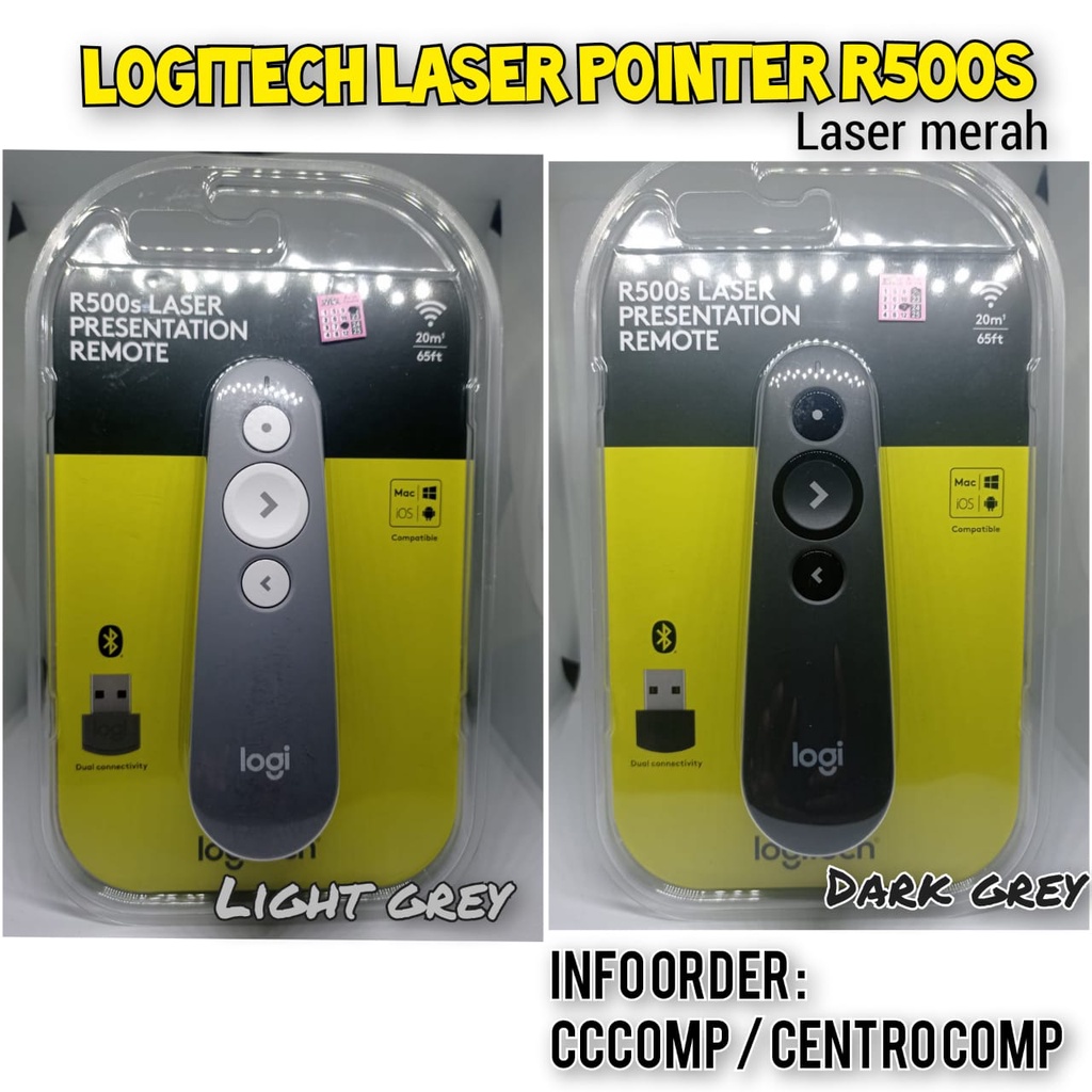 Jual LOGITECH R500s RED LASER POINTER WIRELESS | Shopee Indonesia