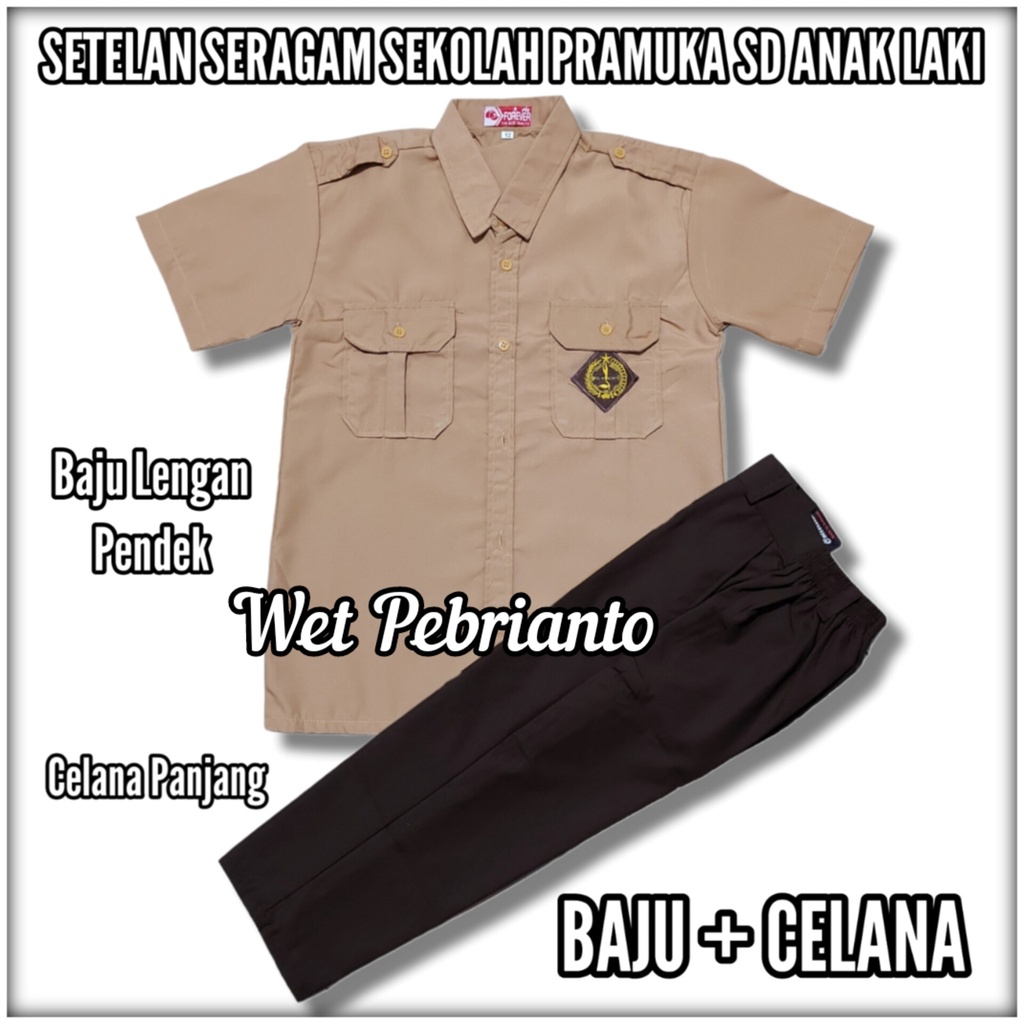 Jual Setelan Seragam Pramuka Anak SD Laki Laki Baju Pramuka Lengan ... Jual Setelan Seragam Pramuka Anak SD Laki Laki Baju Pramuka Lengan ...