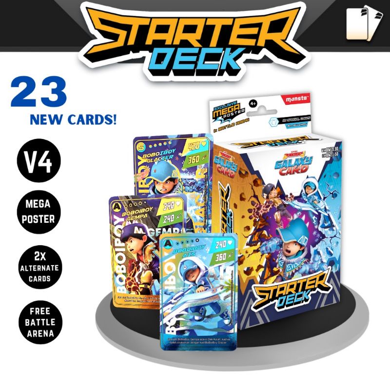 Jual BoBoiBoy Galaxy Card - Starter Deck V4 | Shopee Indonesia