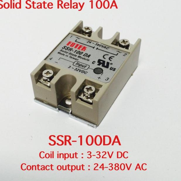 Jual FOTEK SSR 100A SSR-100-DA Solid State Relay DC-AC 220V Contact Relay | Shopee Indonesia
