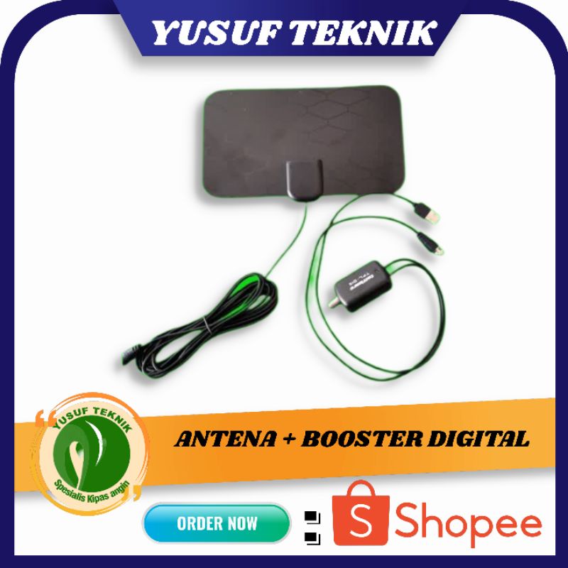 Jual ANTENA SET TOP BOX/STB + BOSTER DVB-T2 | Shopee Indonesia