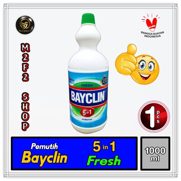 Jual Pemutih Pakaian Bayclin 5in1 Fresh - 1000 ml | 1 Liter (Kemasan ...