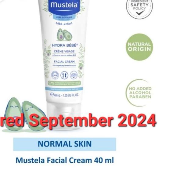 Jual Mustela Hydra Bebe Facial Cream Face Cream / Krim Muka Bayi 40ml ...